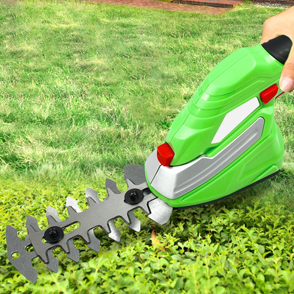 2 in 1 Cordless Rechargeable Garden Grass Hedge Branch Trimmer Pruning ...