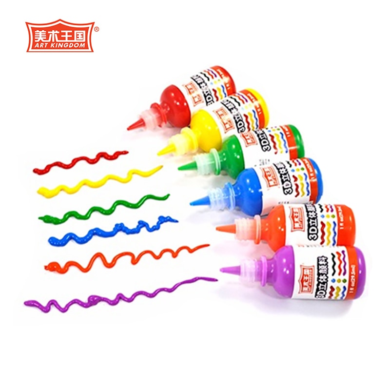 6 12 Colors 3D Acrylic Paint Set fFor Painting Fab... – Vicedeal