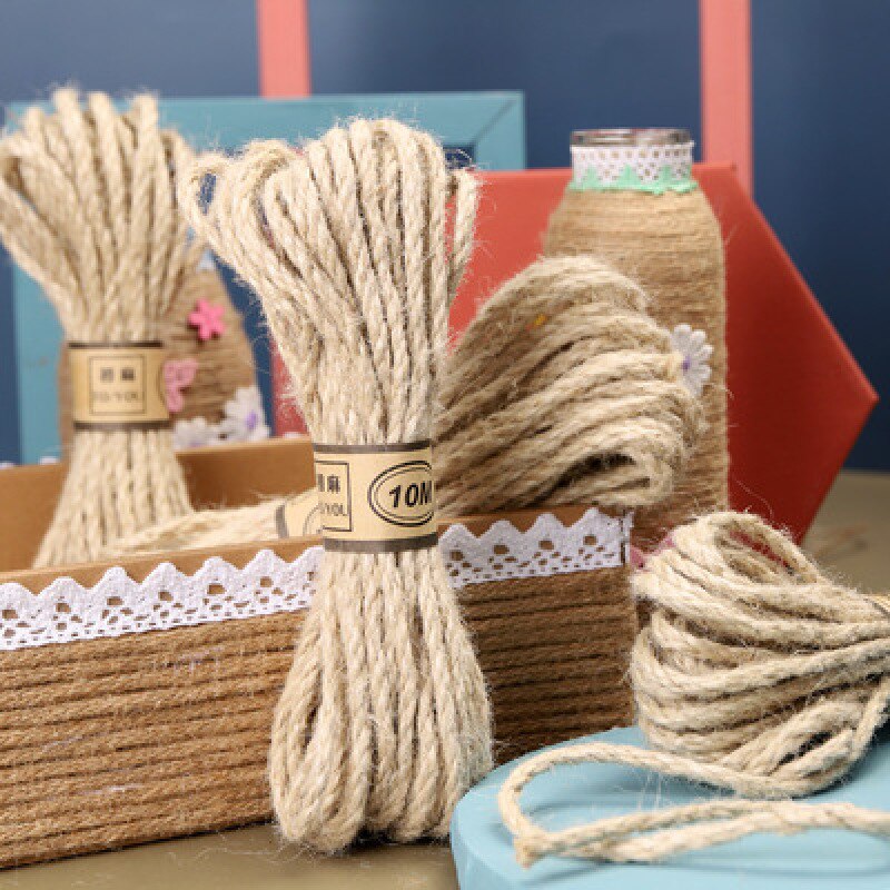 10M Twisted Jute Jute Twine Home Decor Kat Touw Di... – Vicedeal