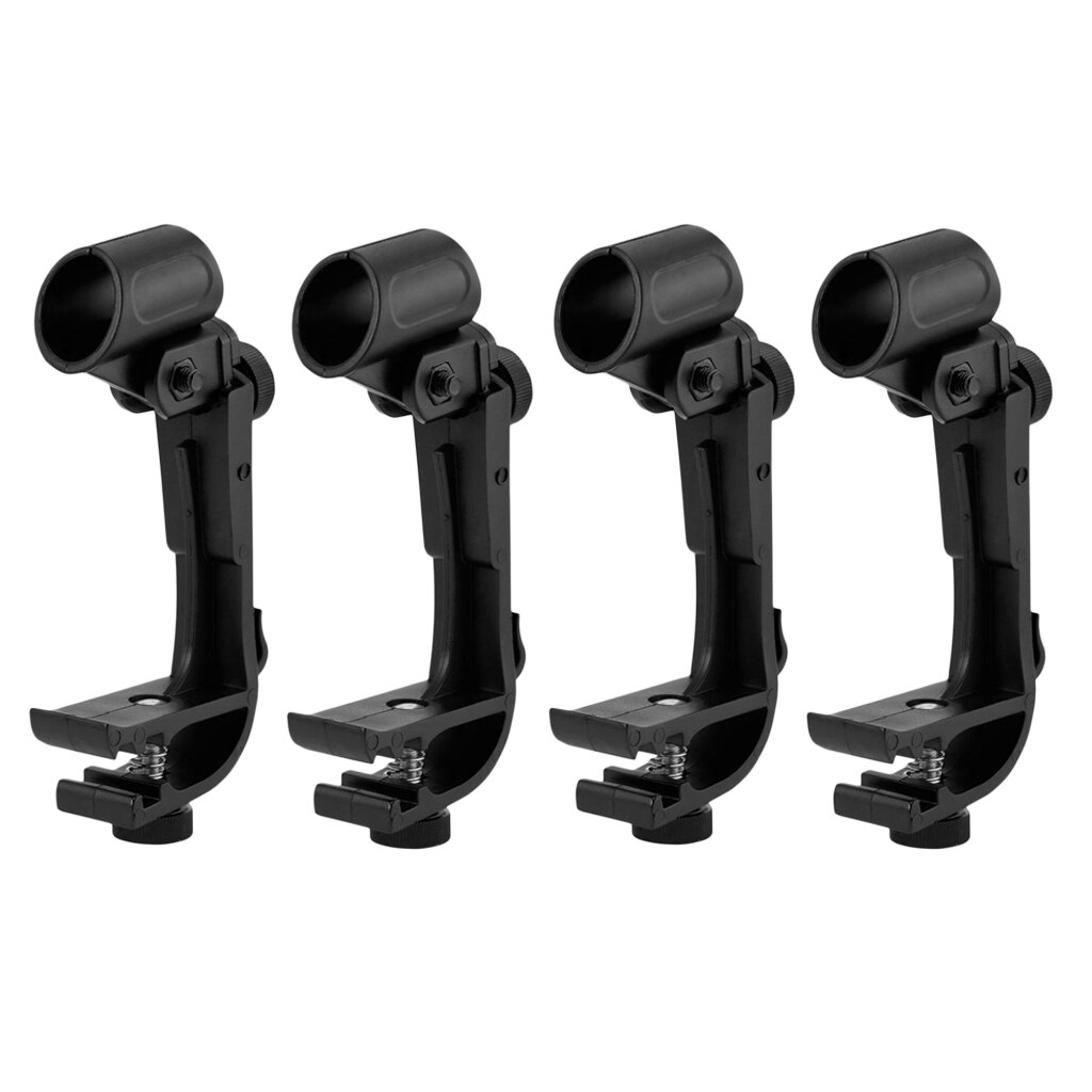 Pack of 4 Drum Rim Microphone Clip Clamp Stage Per... – Vicedeal