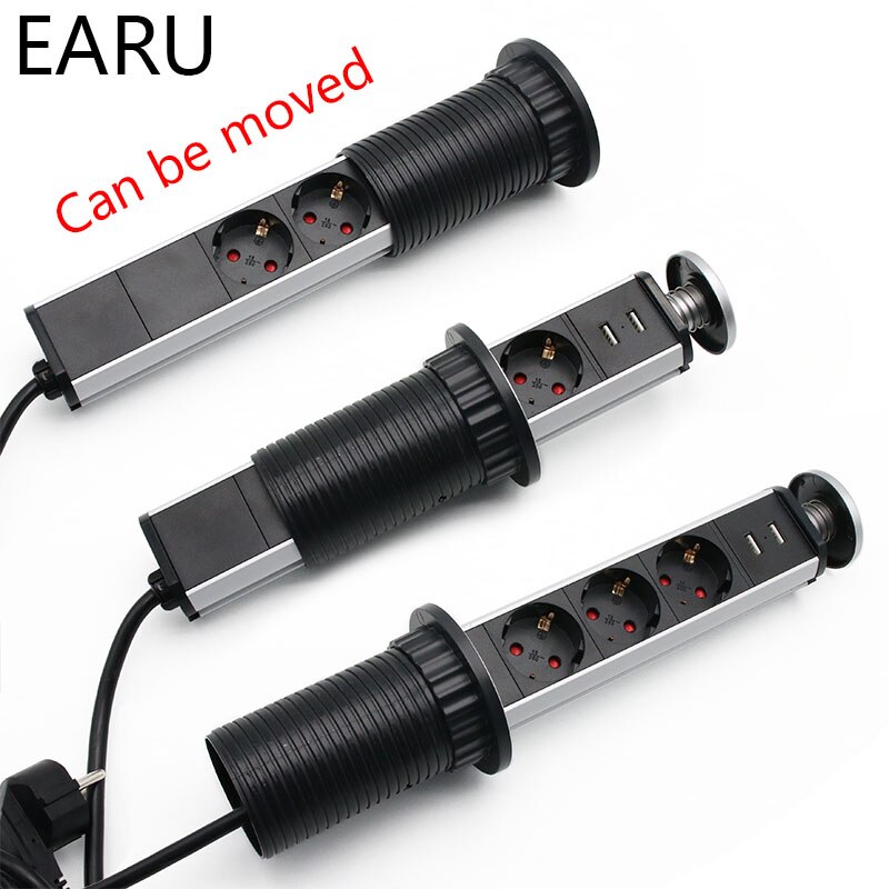 220v 16a Pull Pop Up Electrical 3 Plug Socket 2 Us Grandado