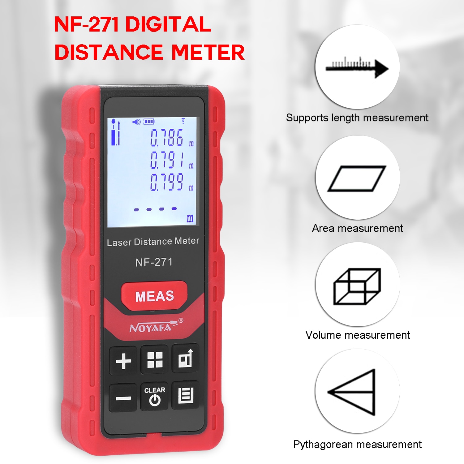 NF-271 70M Digitale Abstand Meter Unterstützung En... – Vicedeal