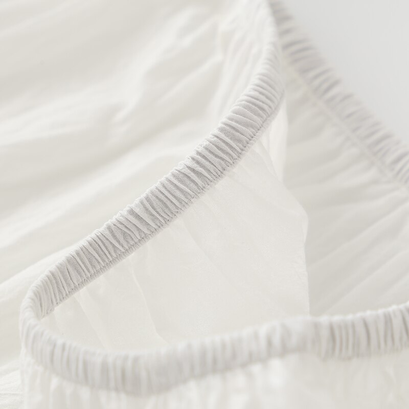 Half length basic skirt pure cotton white short un... – Grandado