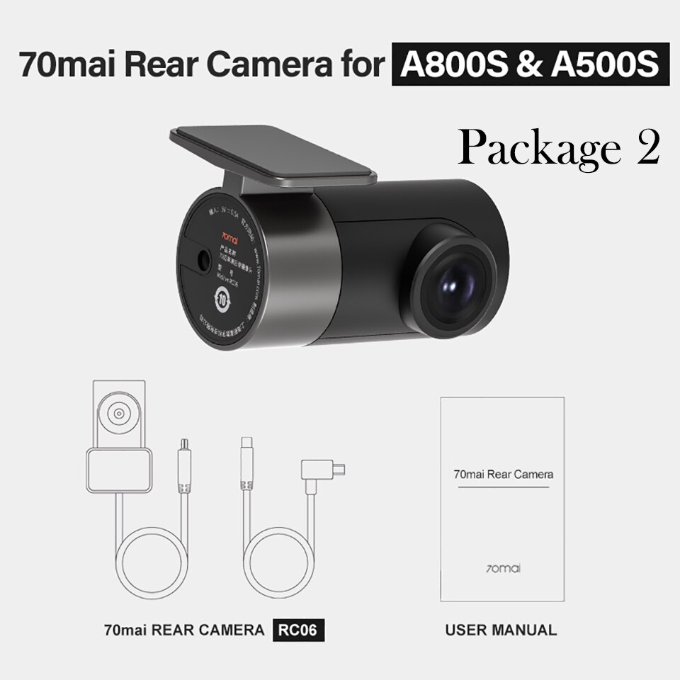 70mai Rear Cam for 70mai 4K Dash Cam 70mai A800 4K... – Grandado