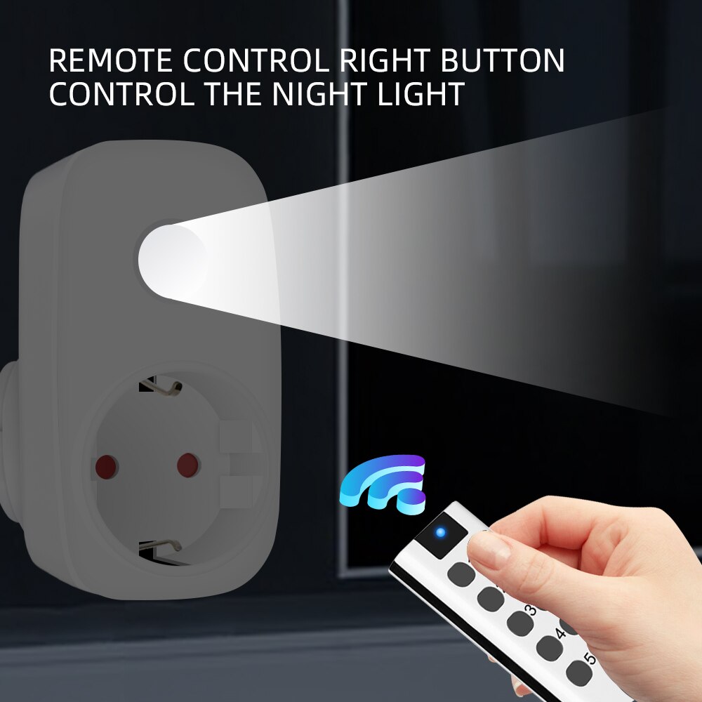 Wireless Remote Control Smart Socket 15A EU FR Uni... – Vicedeal