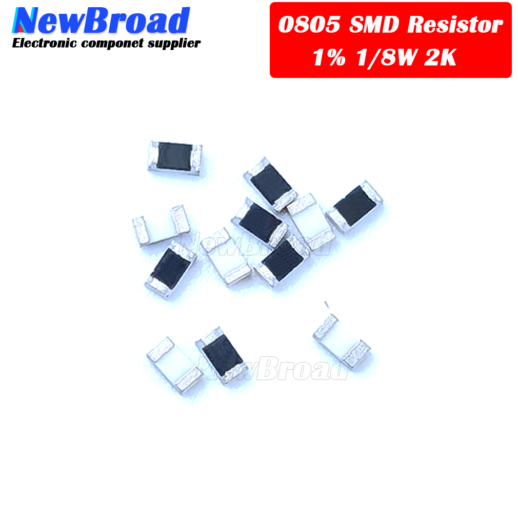 300 Uds 0805 SMD resistencia 1% 2K ohm 1/8W 202 – Grandado