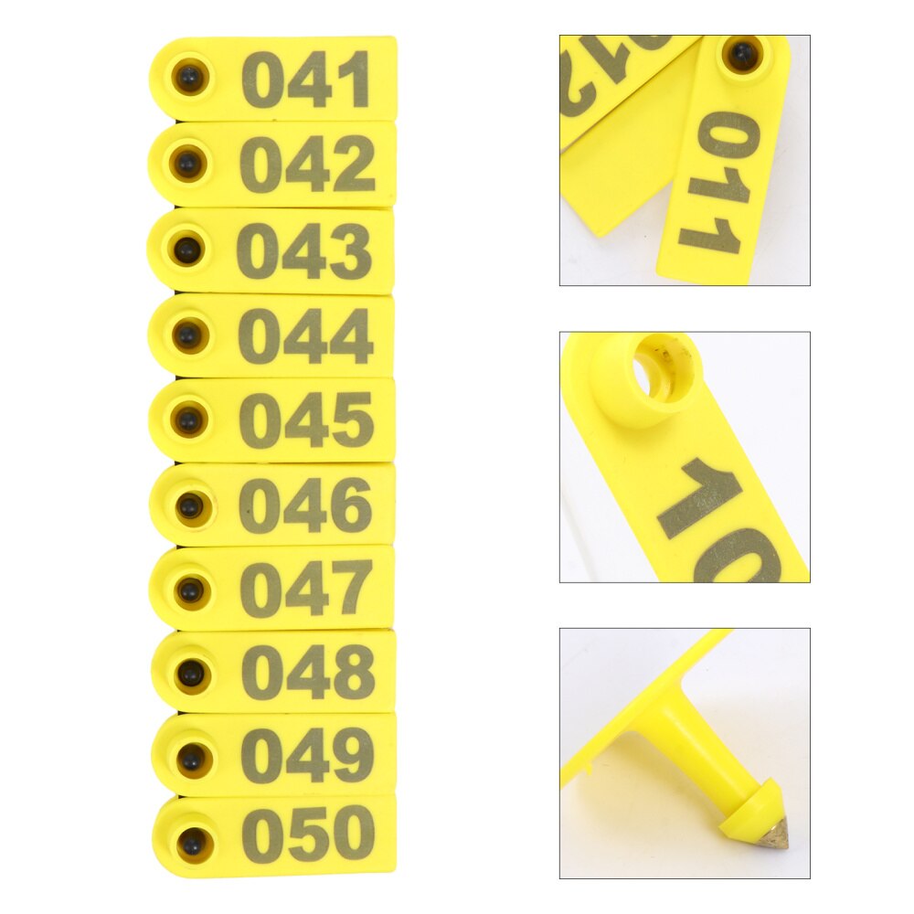 100pcs Animal Numbered ID Tag Number Tags Ear Tags... – Grandado