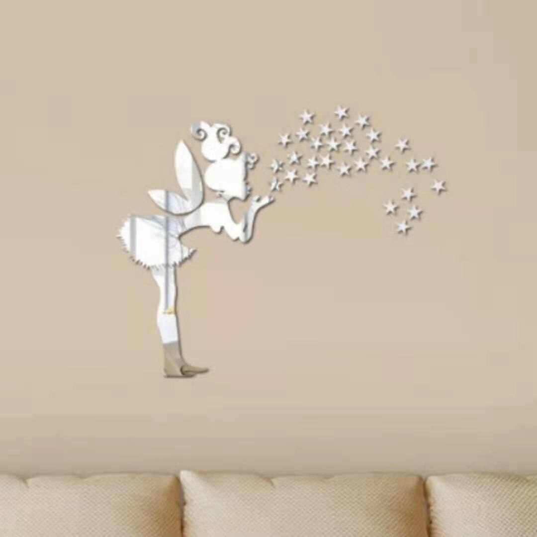 1pcs Fairy Elves Star Wall Stickers Mirror Sticker... – Vicedeal