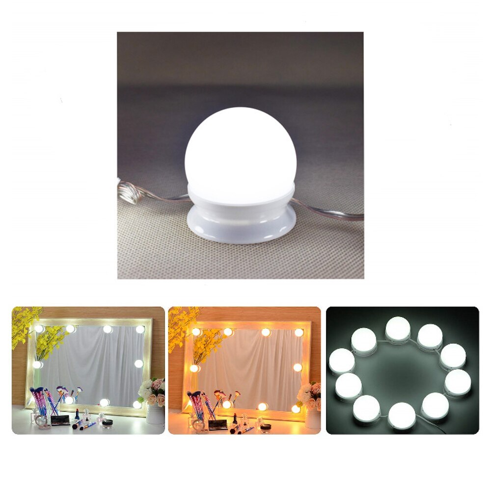 Led Vanity Makeup Mirror Light 360 Degree Rotation... – Grandado