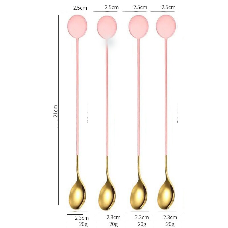 4 Pcs Mini Coffee Spoon 304 Stainless Steel Mixing... – Vicedeal