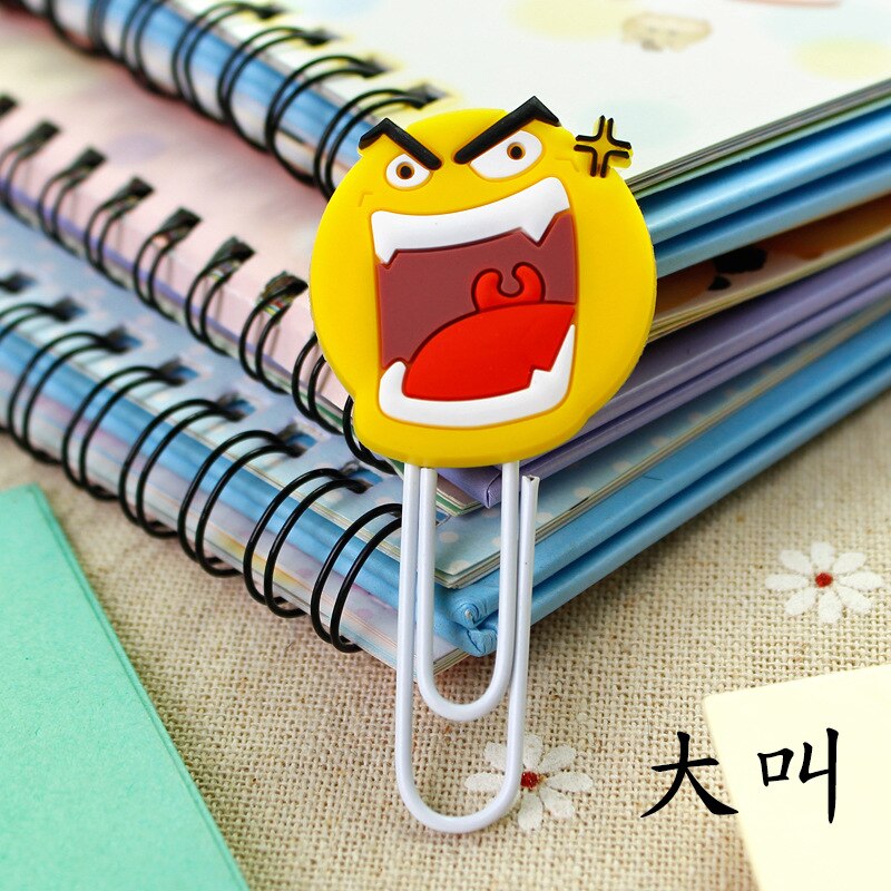Smiley Paper Clip Bookmark Cute Metal Paper Clip C... – Grandado