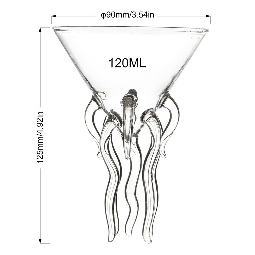 Octopus Cocktail Glass Cerahome Transparent Martin... – Vicedeal