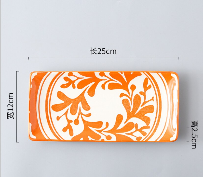 Plato de Sushi japonés Rectangular, , debajo del e... – Vicedeal