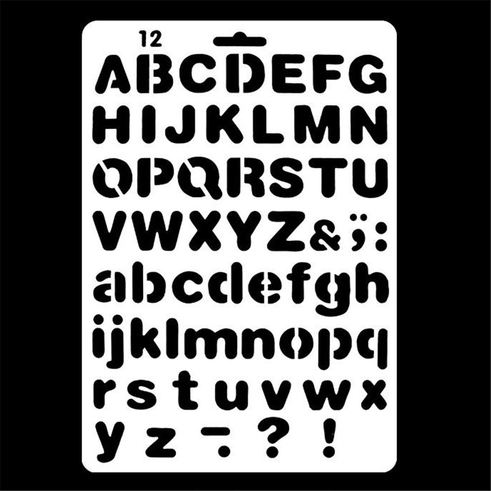 1 Pcs 27cm Alphabet Letters DIY Craft Layering Ste... – Grandado