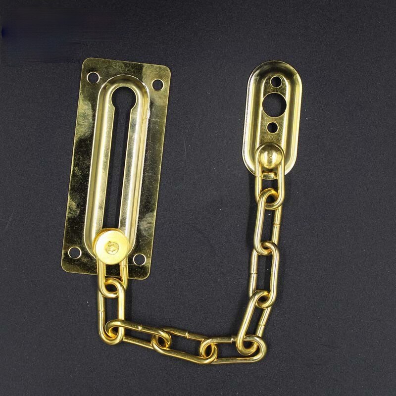 Sliding Door Lock Chrome Door Lock Chain Bolt Safe... – Grandado