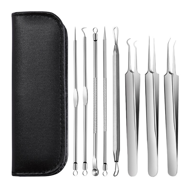 8pcs Blackhead Acne Remover Tool Kit Facial Double... – Vicedeal