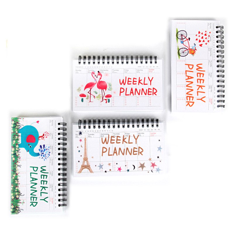 Kawaii Cartoon Coil Weekly Planner Paper Spiral No... – Vicedeal