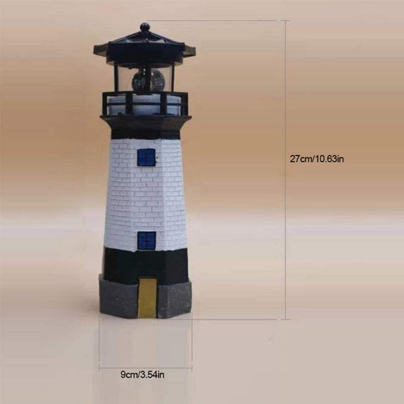 Solar Powered Lighthouse Decorative Light Waterpro... – Grandado