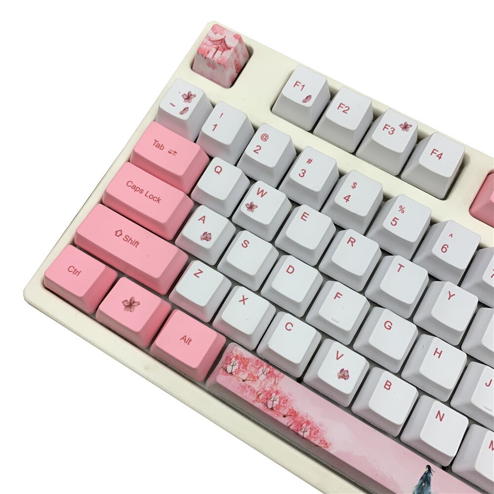 Sakura OEM PBT Keycaps Full Set Mechanical Keyboard Keycaps PBT Dye ...