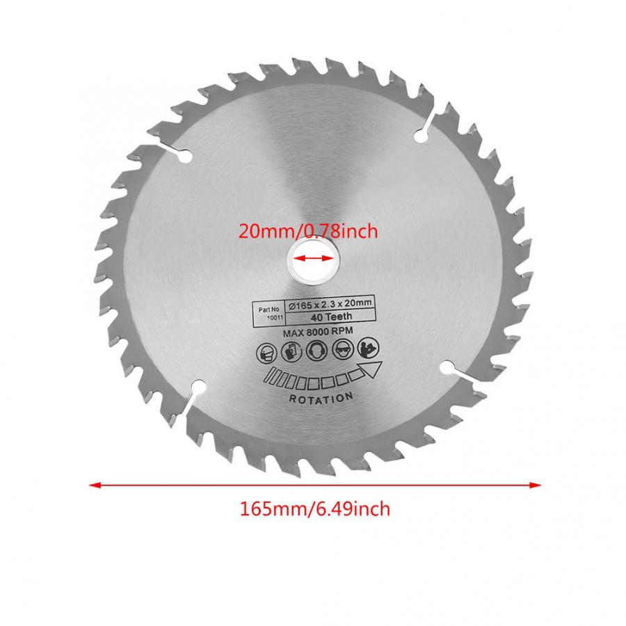 165mm x 20mm 40 Teeth Diamond Circular Cut Saw Woo... – Grandado