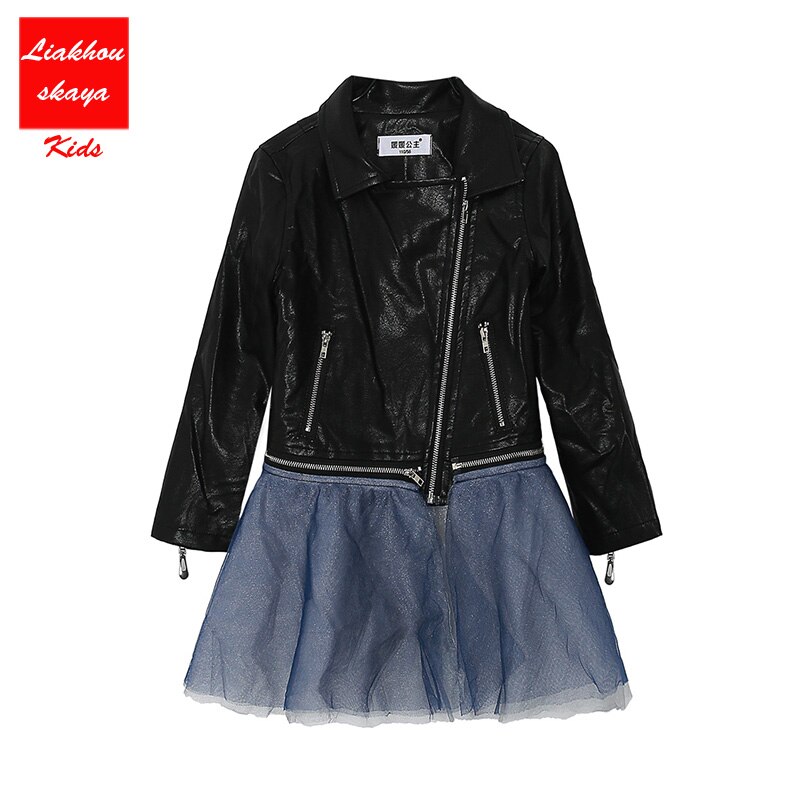 Liakhouskaya Spring Kids Leather Jacket Girls PU J... – Vicedeal
