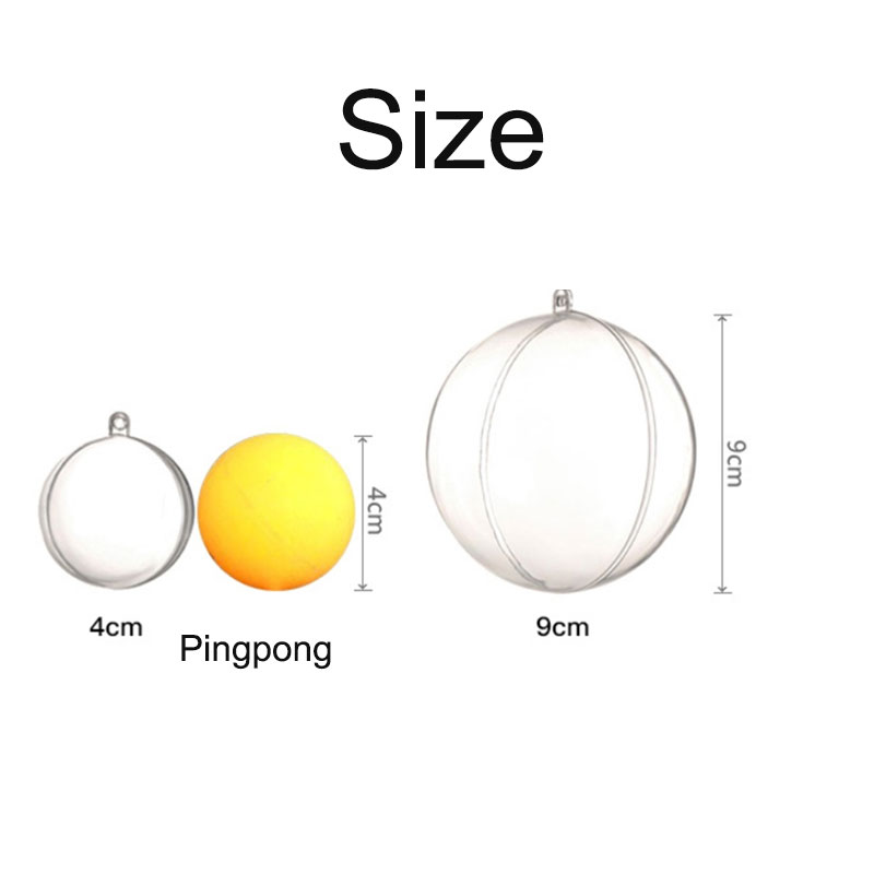 10pcs/lot Acrylic Transparent Hanging Balls Sphere... – Grandado