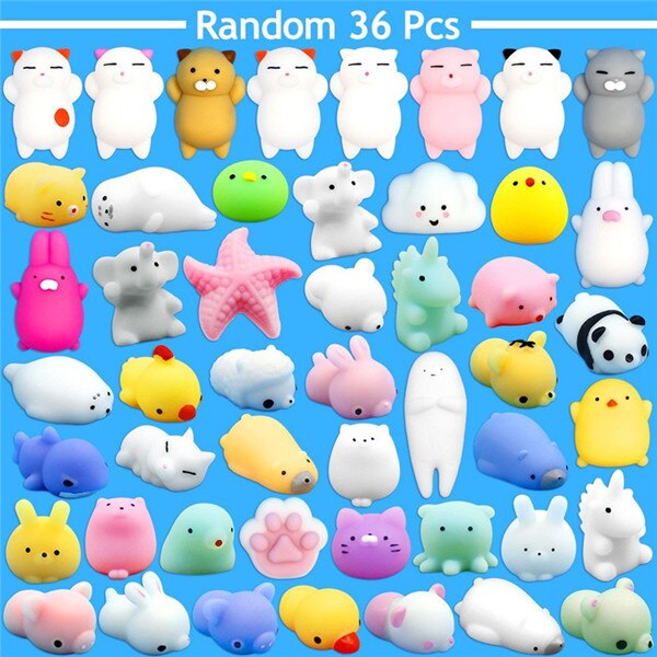 36pcs Cute Mochi Squishy Cat slow rising Squeeze H... – Grandado