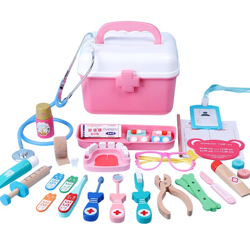 Wooden children's simulation family doctor toy set... – Vicedeal