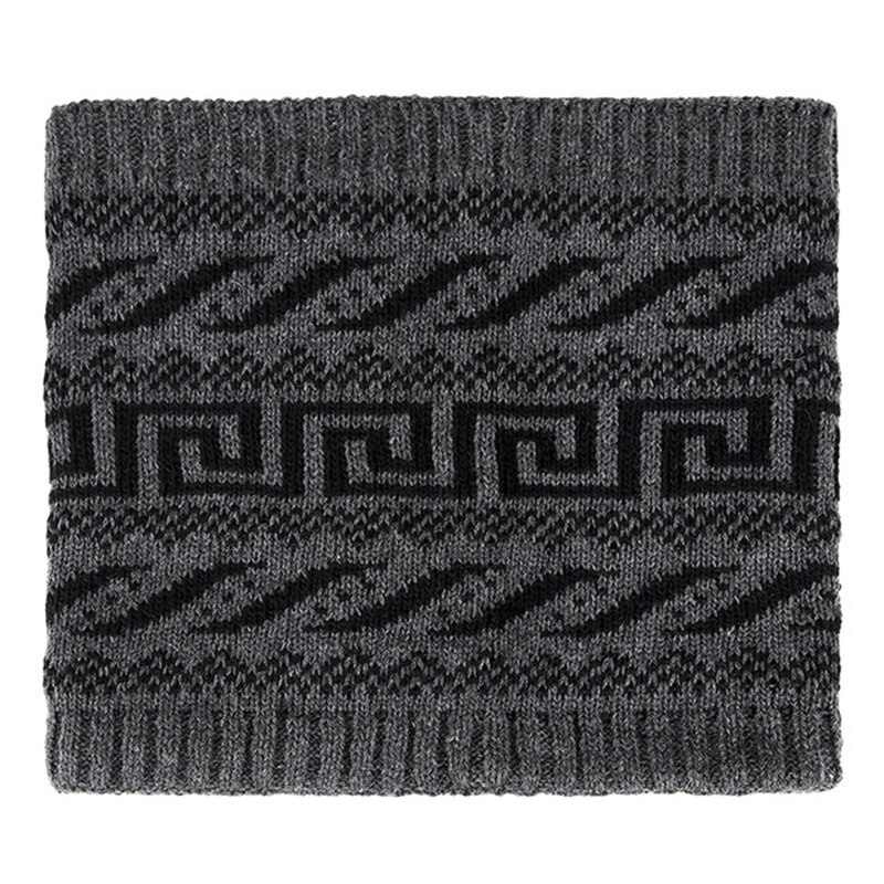 MANYUE-CO Men Winter Scarf Ring Women Knitted Scar... – Grandado