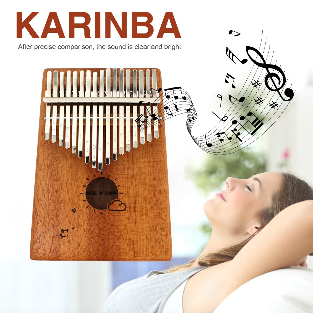 Kalimba 17 Schlüssel Mahagoni Daumen Klavier Mbira... – Grandado