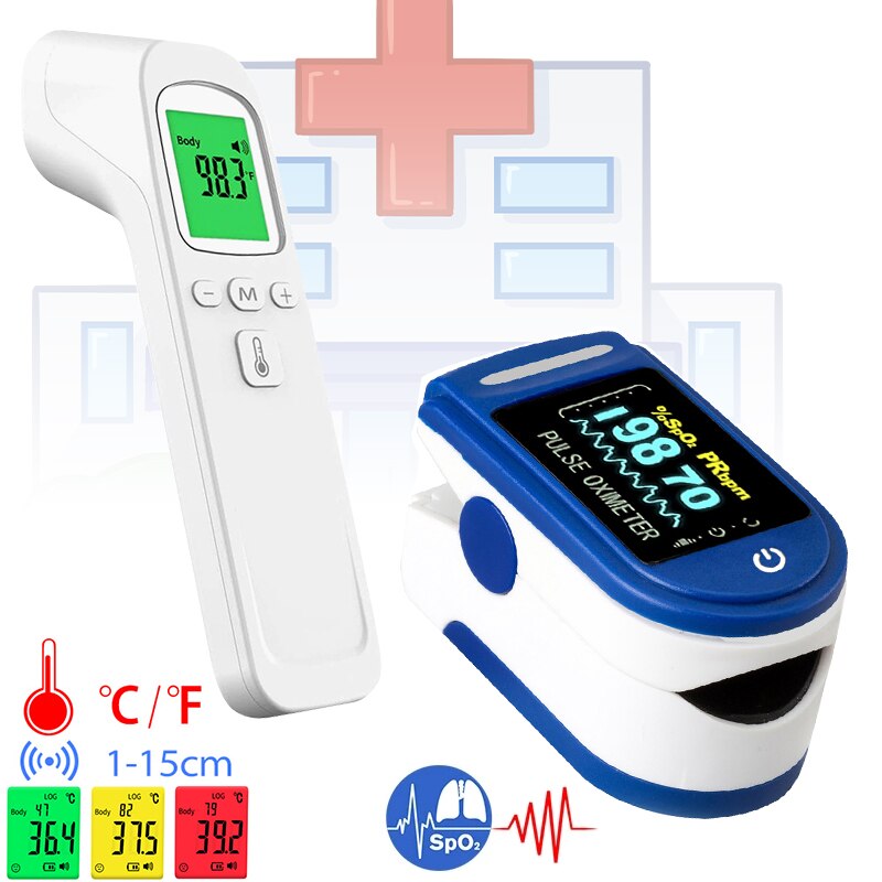 Human body thermometer SPO2 PR PI Oximeter Non-con... – Grandado