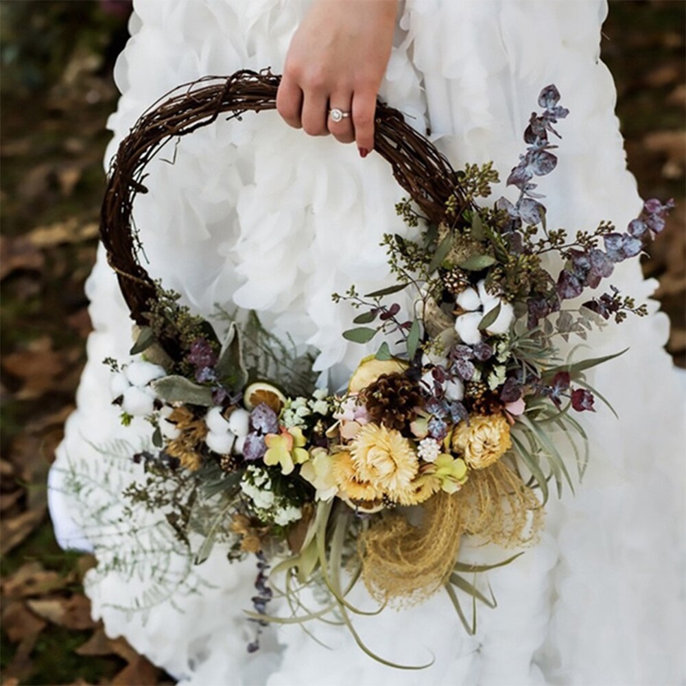 DIY Hanging Wreath Natural Grapevine Wreaths Weddi... – Grandado