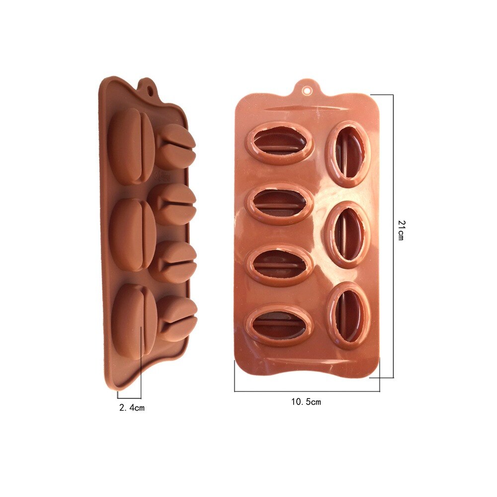 Silikon Molde Kaffee Bean Form Form 100% Neue Kind... – Vicedeal