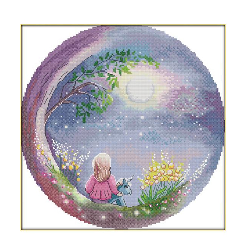 Cross Stitch Stamped Kits 14CT Printed Embroidery ... – Grandado