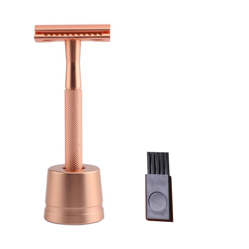 Safety Razor Rose Gold With Stand Reusable Razor E... – Vicedeal