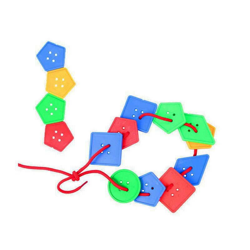 Colorful Threading Buttons Educational Puzzles Tan... – Grandado