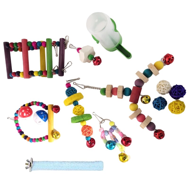 Bird Training Toys Set 14-Piece Parrot Chew Toy Co... – Grandado