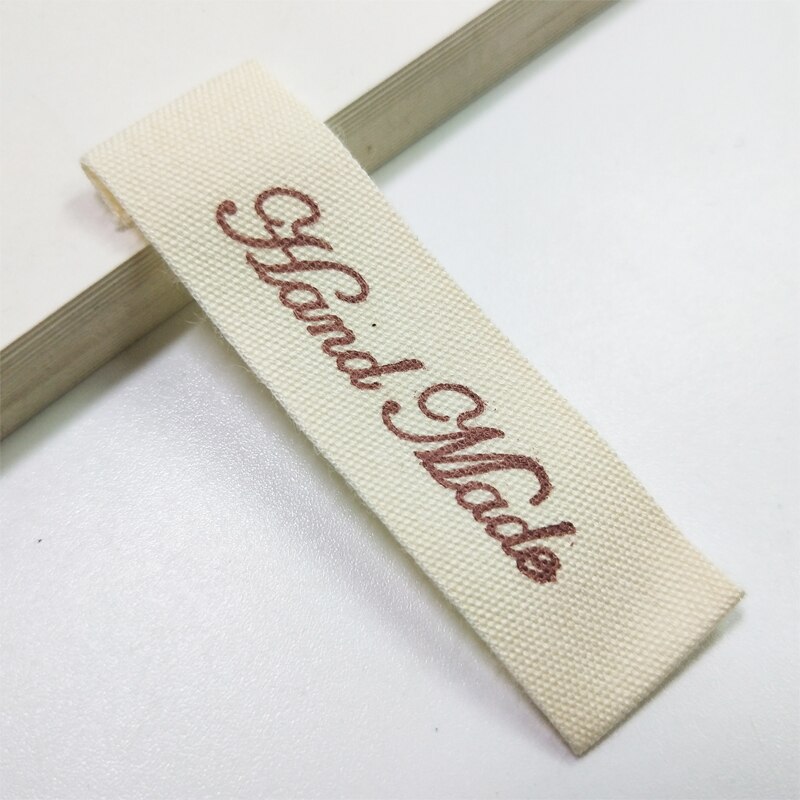 Handmade cotton labels for clothes print hand made... – Vicedeal