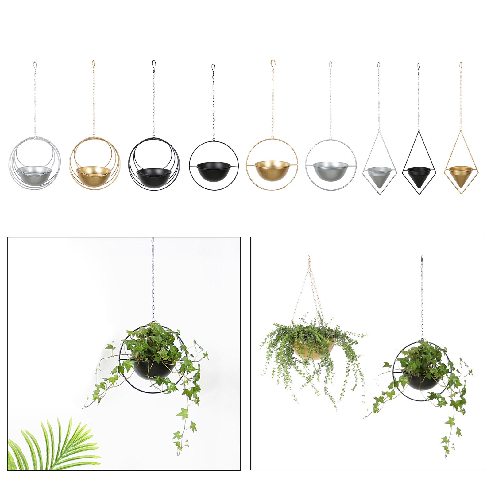 Nordic Style Ceiling Hanging Planter Modern Pot Ho... – Vicedeal