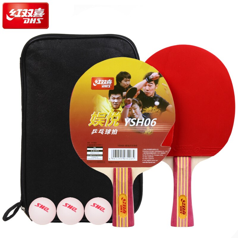 ping pong paddle Table tennis ball 2 double happin... – Grandado