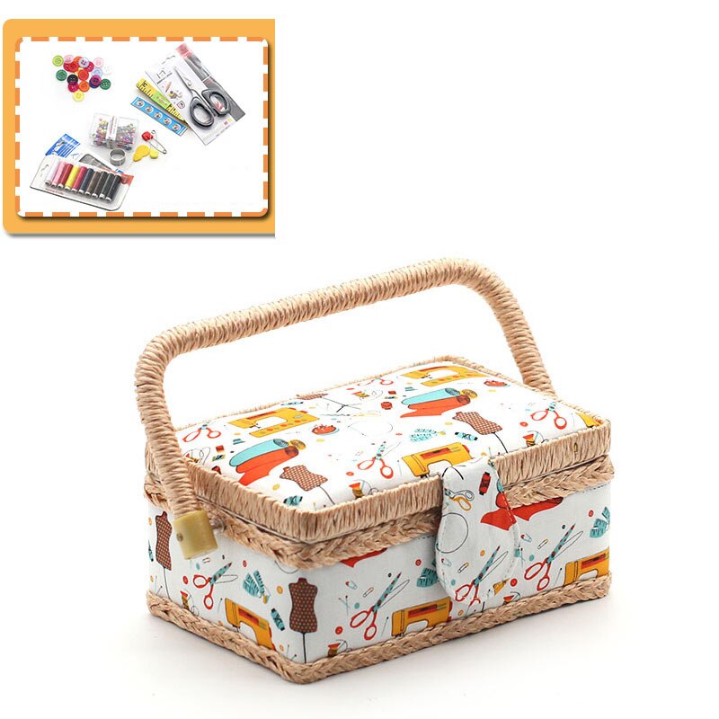 Household Craft Handmade Sewing Basket Thread Need... – Grandado