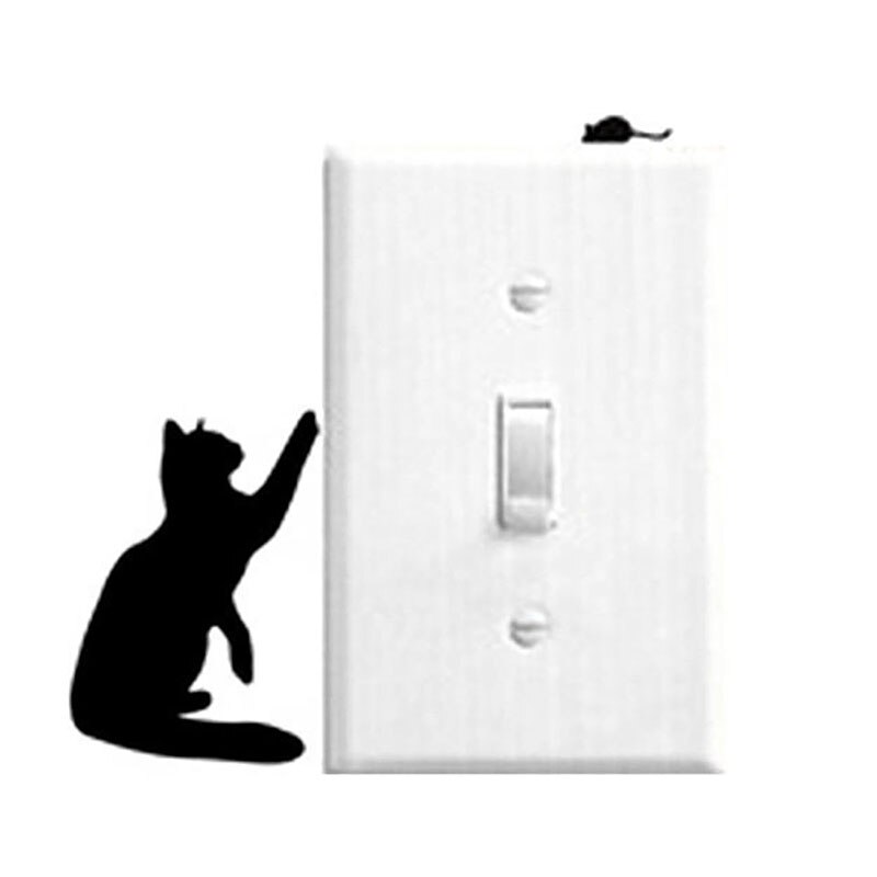 DIY Funny Cute Black Cat 3D Cartoon Animls Switch ... – Vicedeal