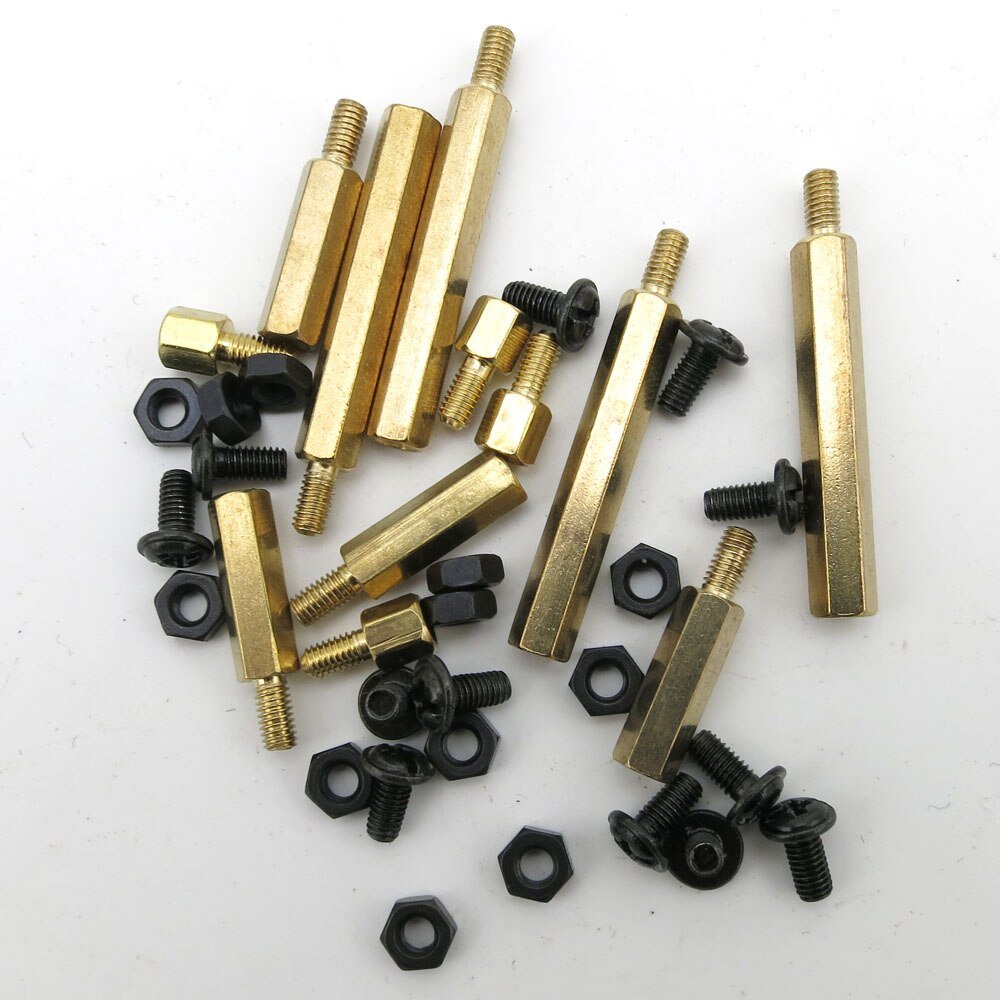Hexagonal copper column package screw nut nut sing... – Vicedeal