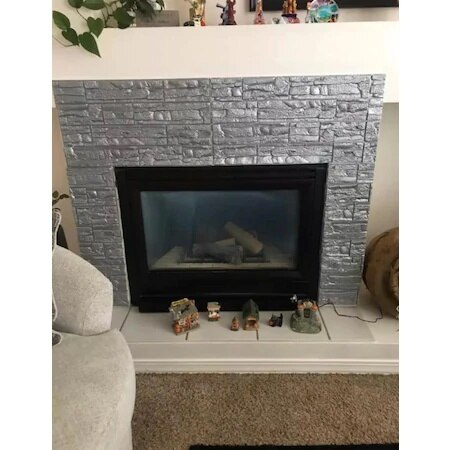 NW52 Bright Gray Stone Self Adhesive 3D Decorative... – Grandado