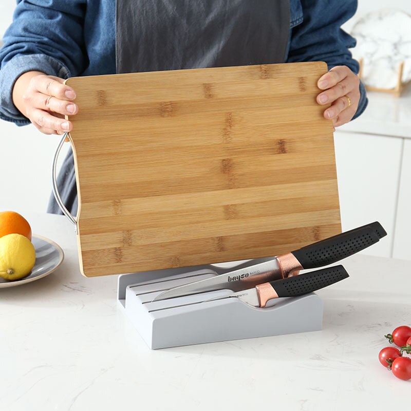 Multifunctiona Knife Stand Cutting Board Drain Rac... – Grandado