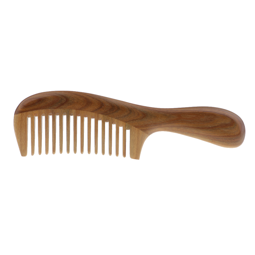 Natural Green Sandalwood Scent Comb Wide Toothed C... – Grandado