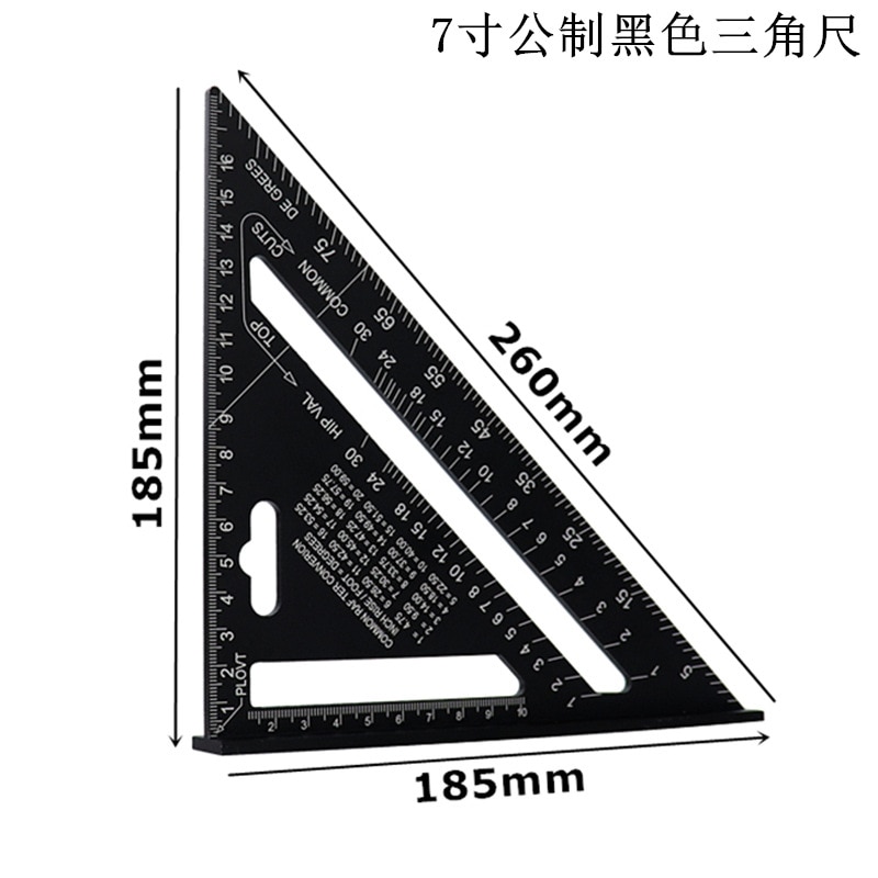 Aluminum Alloy Triangle 90 Degrees 45 Degrees Metr... – Grandado