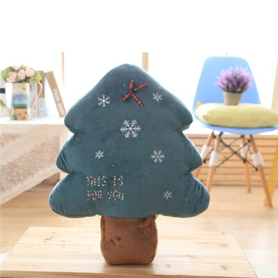 CASEGRACE Green Christmas Tree Cushion Lighted Sof... – Grandado