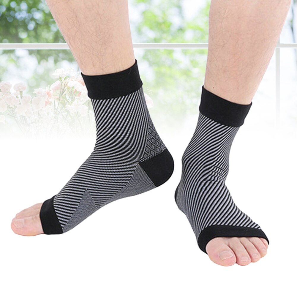 2 Pairs Foot Sleeve Socks Elastic Breathable Socks... – Grandado