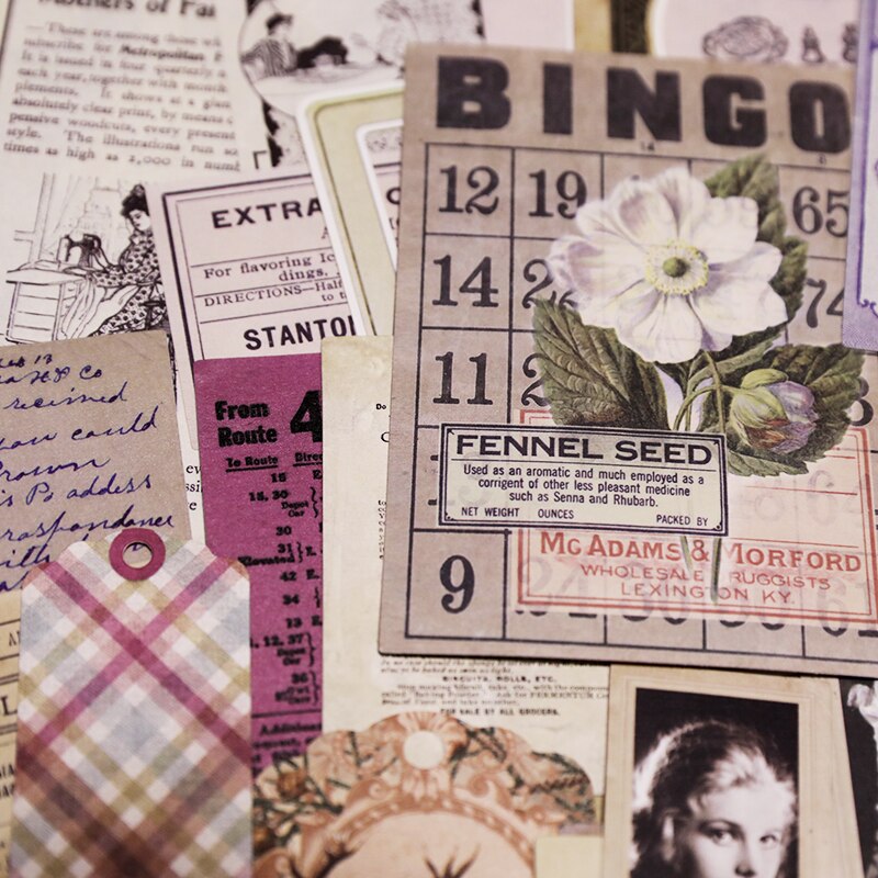 70pcs Old Newspaper Page Vintage Stickers for Scra... – Vicedeal